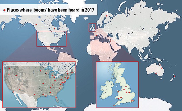World News:What is causing the mysterious 'booms' heard in 64 locations ...