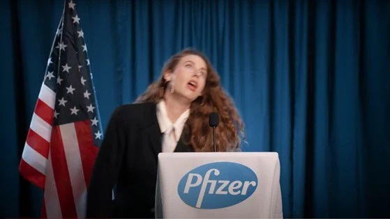 World News:PARODY : Pfizer is Unable to Finish Press Conference Because ...